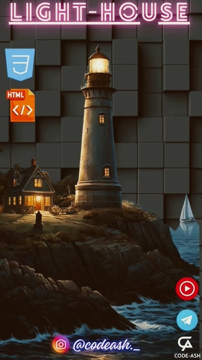 Lighthouse Animation Collection – HTML CSS JS | 3 Stunning Web Animations for Beginners - YouTube