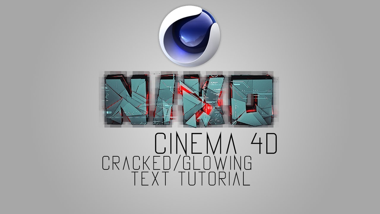 Tutorial | Cracked, Glowing Text In Cinema 4D - YouTube