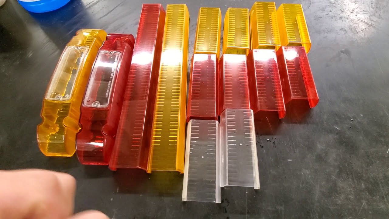 How to polish plastic light lenses - YouTube