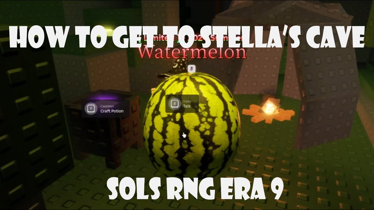 How to get to STELLA'S CAVE in Sols RNG Era 9! - YouTube