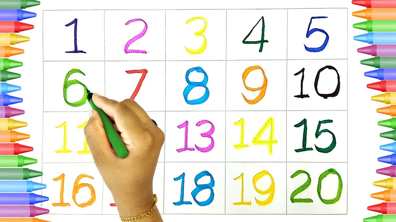 Learn numbers for kids | Learning numbers from 1 to 20 | learn one two ...