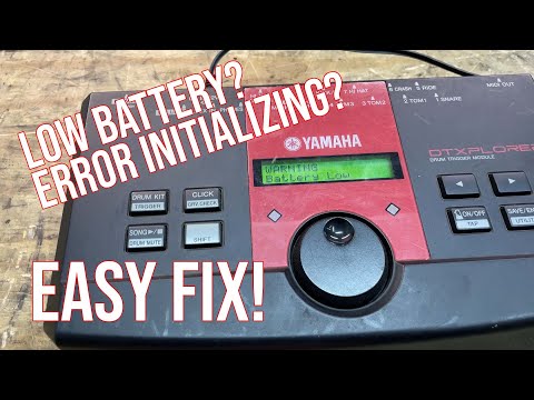 How to easily replace the battery in a Yamaha DTXplorer | Quick Tips