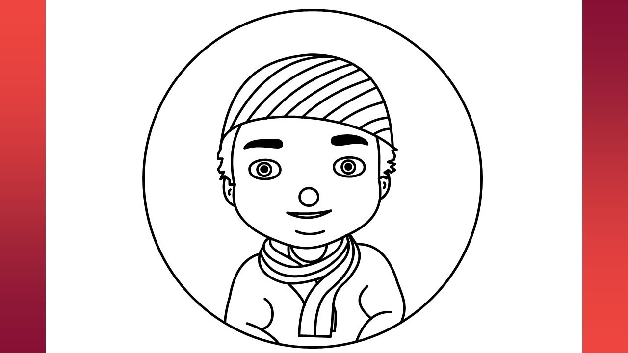 How to draw Jan drawing step by step - YouTube