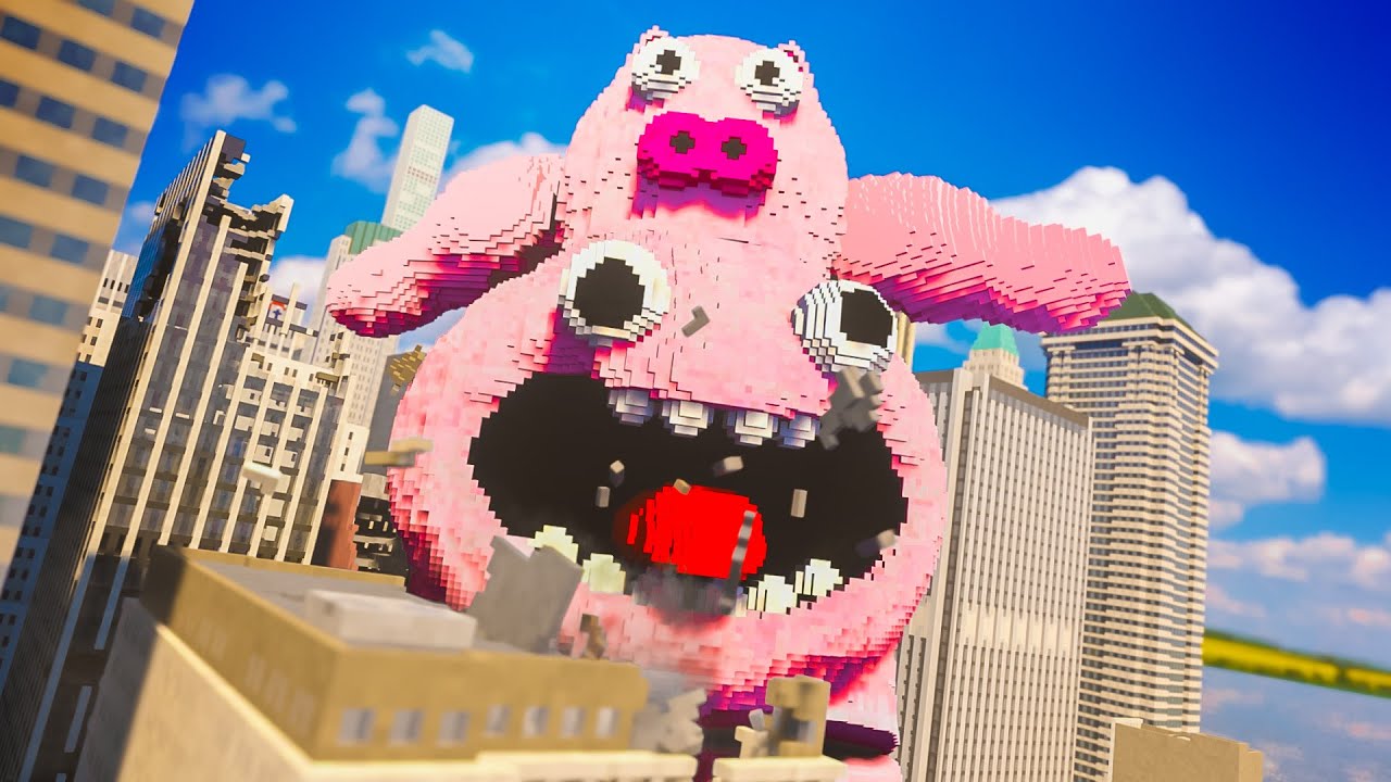 Giant CHEF PIGSTER Destroys A Whole CITY! - YouTube