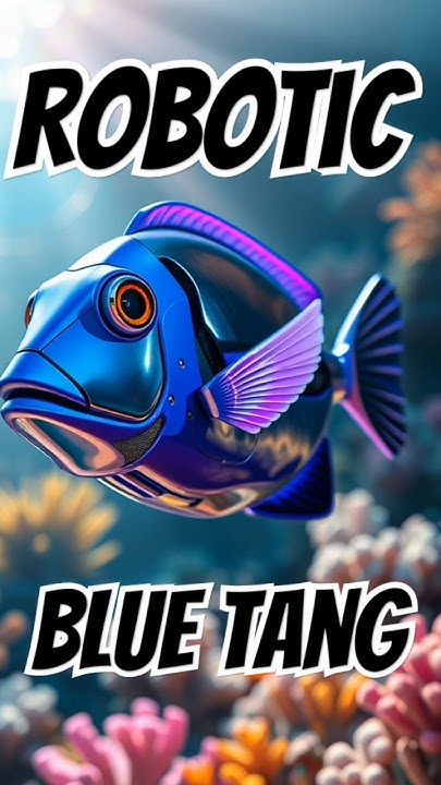 This Robotic Blue Tang Fish Swims Like the Real Thing #shorts #robotic #marine #oceanlife # ...