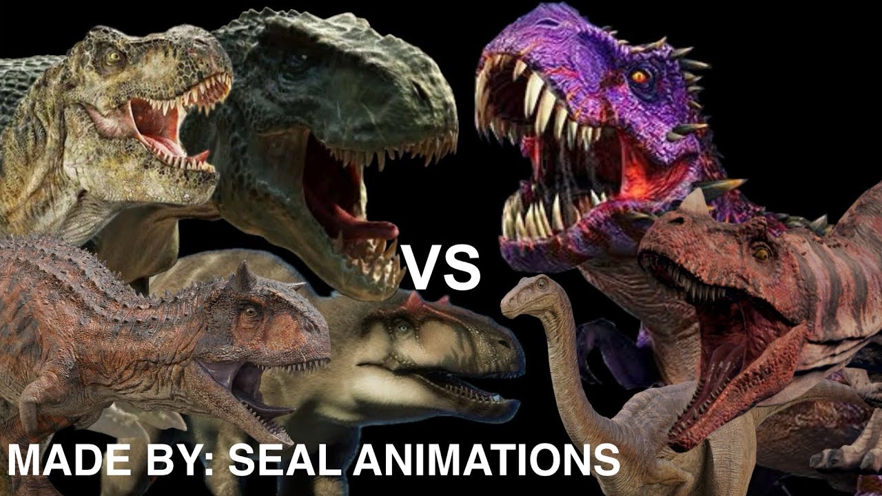Reacting T-Rex & Vastatosaurus Rex & Ceratosaurus vs Omega 09 Animation ...