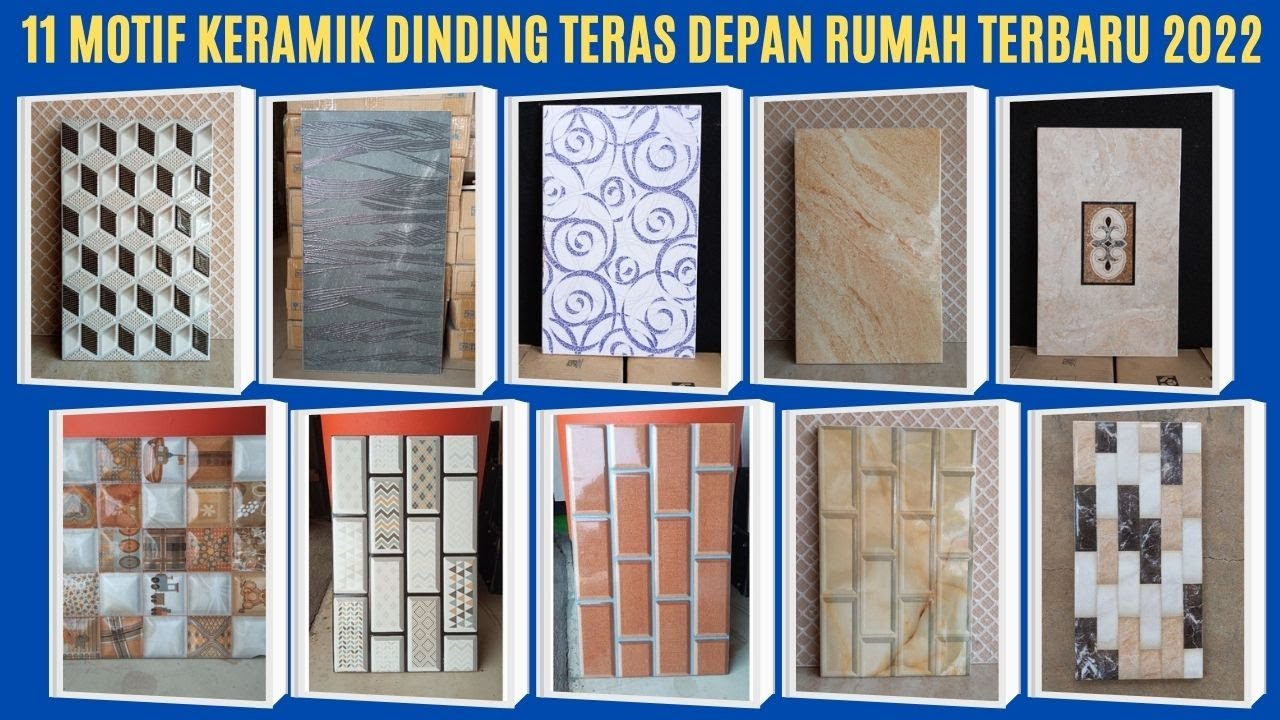 11 Motif Keramik Dinding Teras Depan Rumah Minimalis Terbaru - YouTube