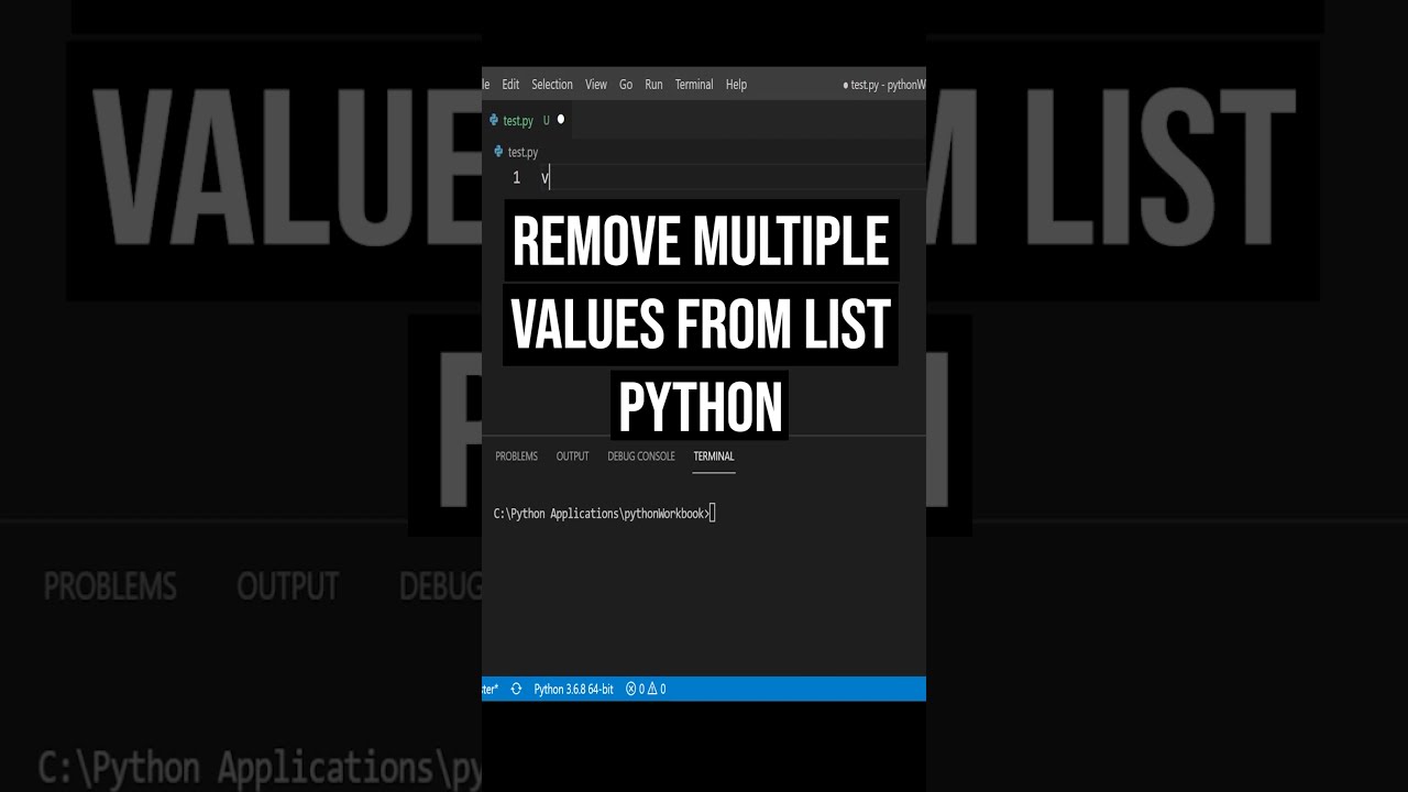 Easiest Way To Remove Multiple Values From List Python Python Easiest Way To Remove Multiple Values From List Python Python