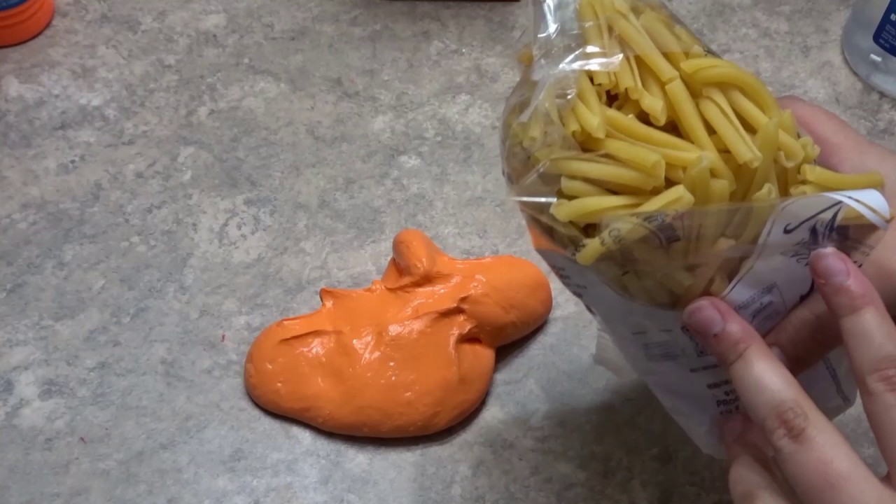 Mac & Cheese Slime! 🧀 - YouTube