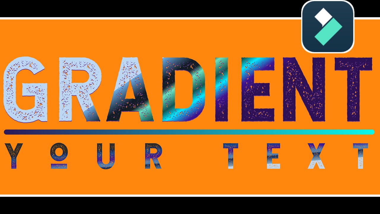 Awesome Gradient Text Effect | Filmora 11 Tutorial - YouTube
