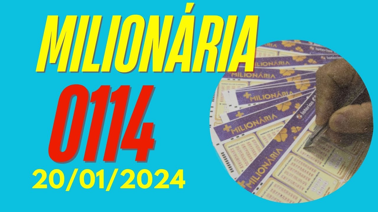 Resultado milionária 0114 - Resultado Milionária concurso 0114 - YouTube