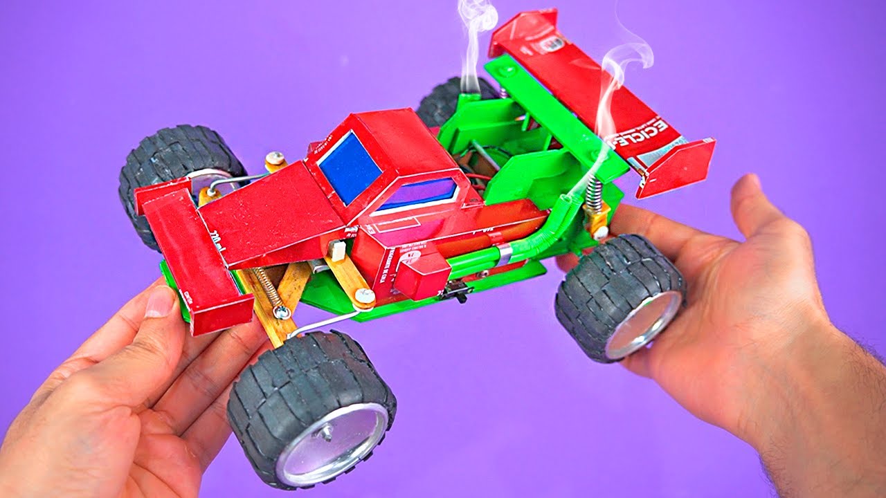 Build an Incredible RC Racing Car from Soda Cans DIY Project - YouTube