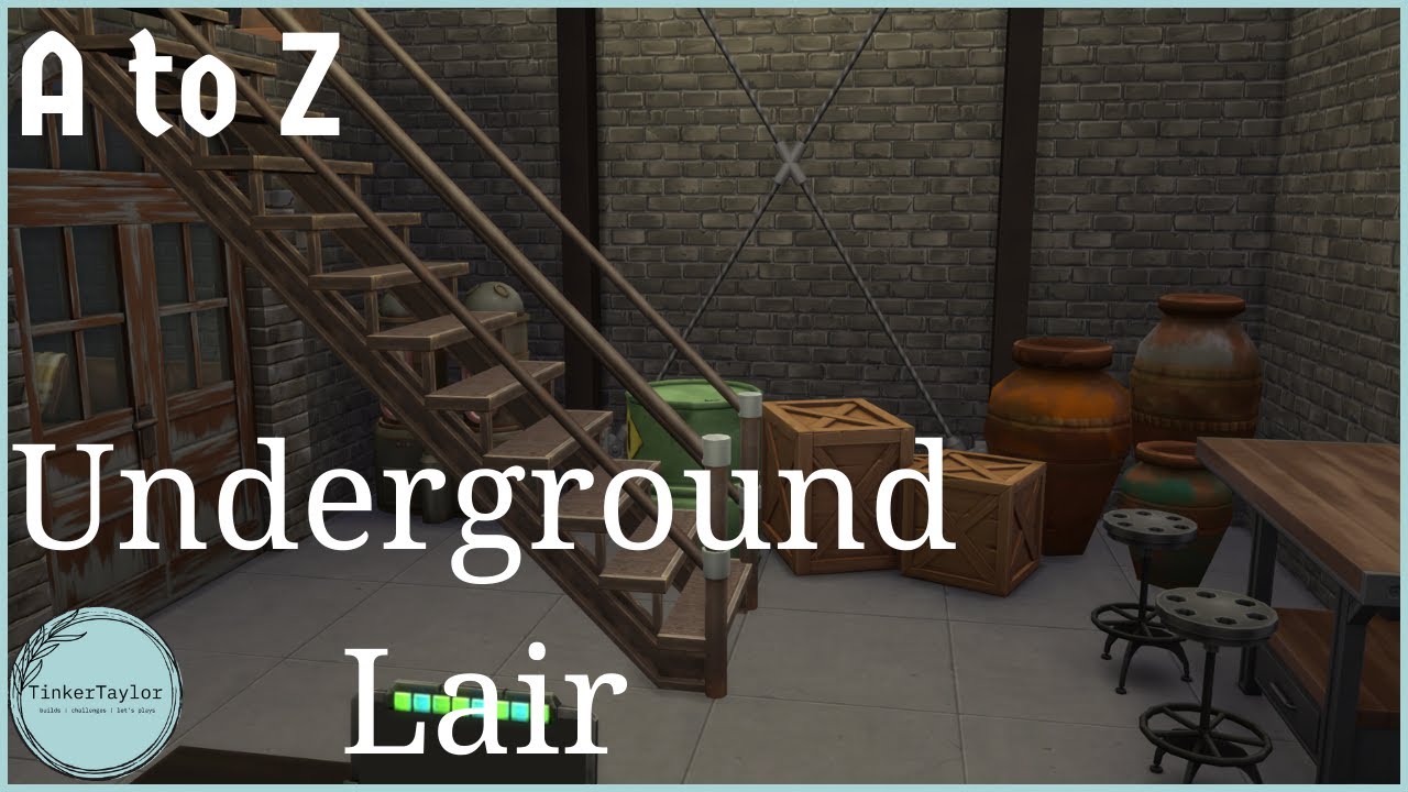 A to Z Build Challenge: Underground Lair || Sims 4 Underground Lair ...