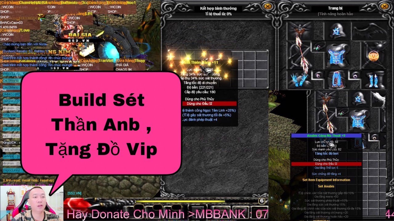 Dark Wizard DW , Build Set Thần Anubis Legendary Siêu Huyền Thoại Tuổi ...