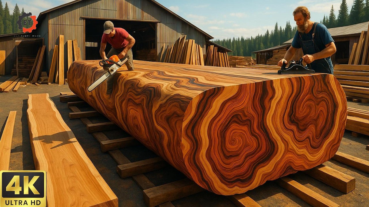 Turning Giant Timber into Luxurious Furniture: Secrets from the ...