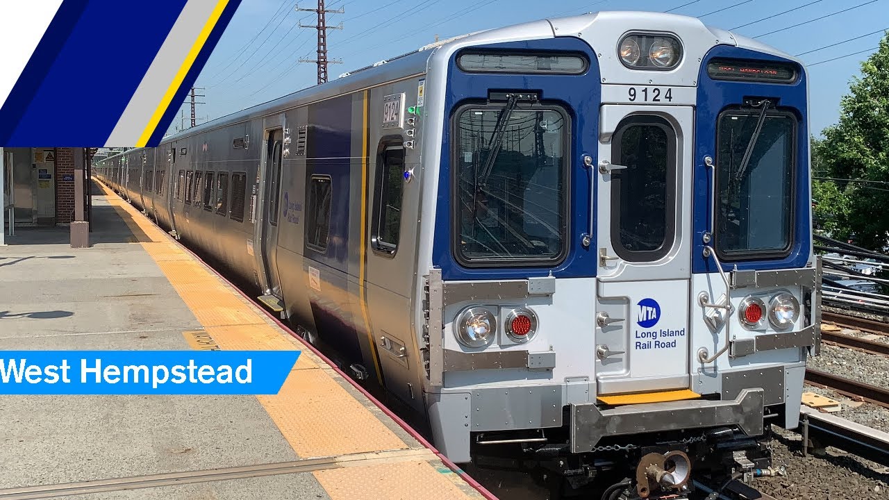 「LIRR」West Hempstead Branch 6 car Kawasaki M9 departing at Valley ...