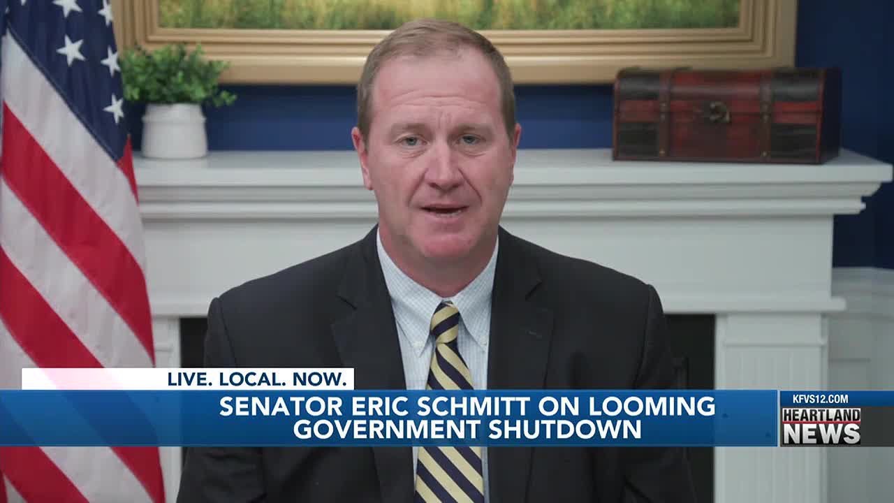 Senator Eric Schmitt on looming government shutdown - YouTube