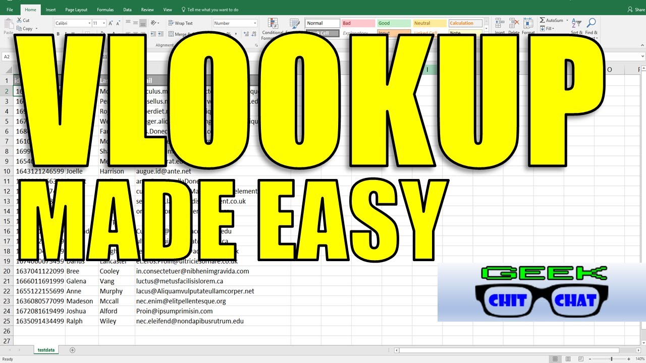 VLOOKUP In Excel Simple Example YouTube VLOOKUP In Excel Simple Example YouTube