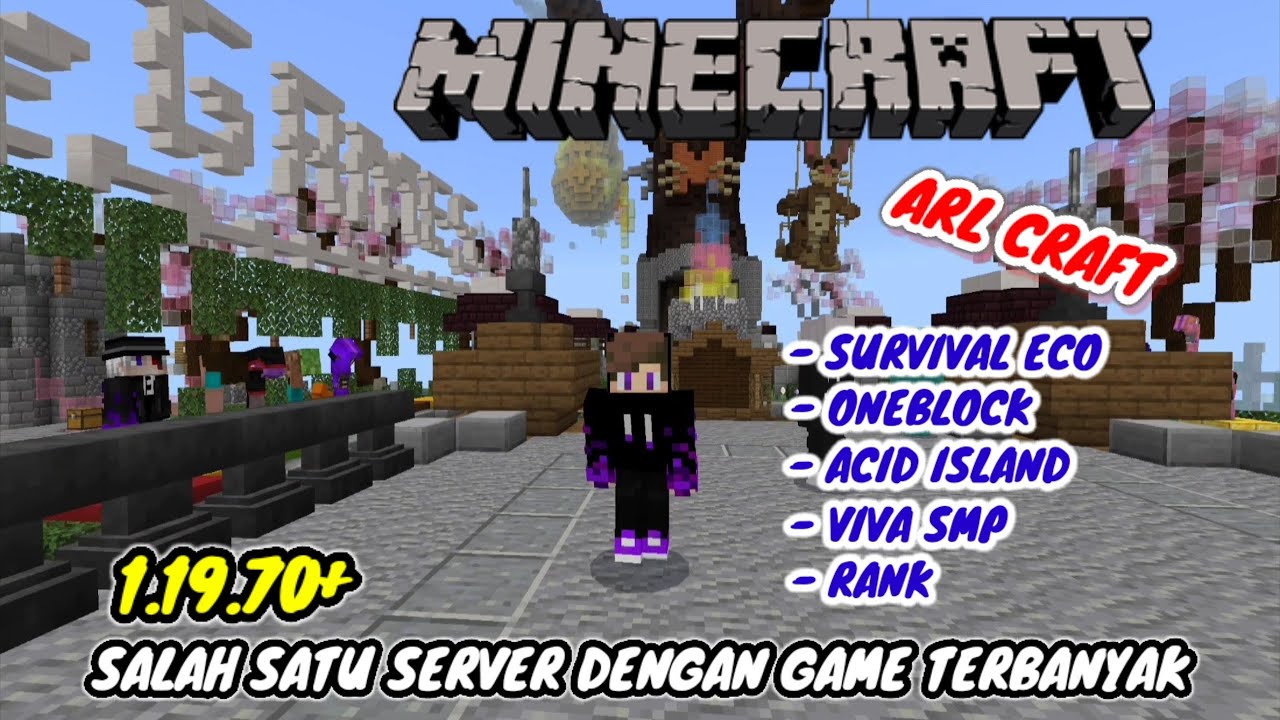 OPEN MEMBER SERVER MCPE TERBARU ON 24JAM SURVIVAL + FITUR BANYAK V. 1. ...