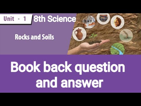 Rocks and Soils॥ 8th Geography Unit 1॥Complete book back Solutions ...