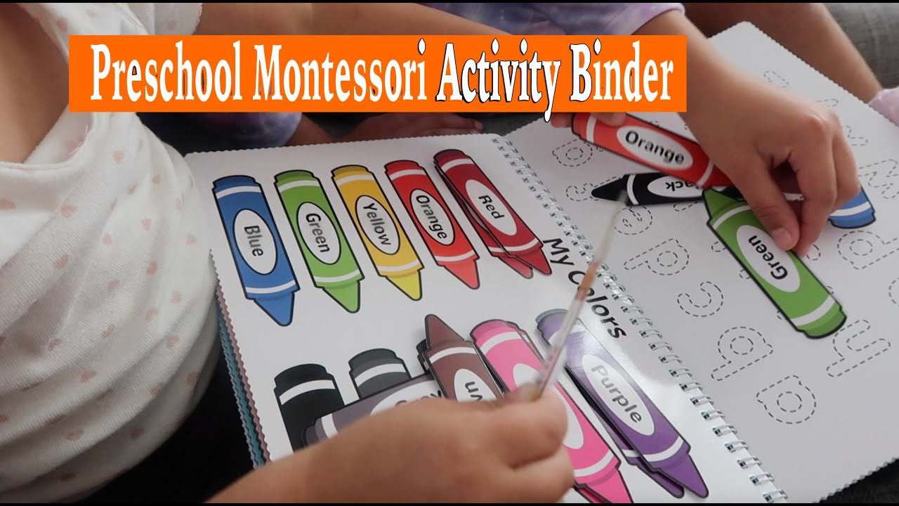 Busy Book for Kids, Preschool Montessori Autism Sensory Activity Binder ...