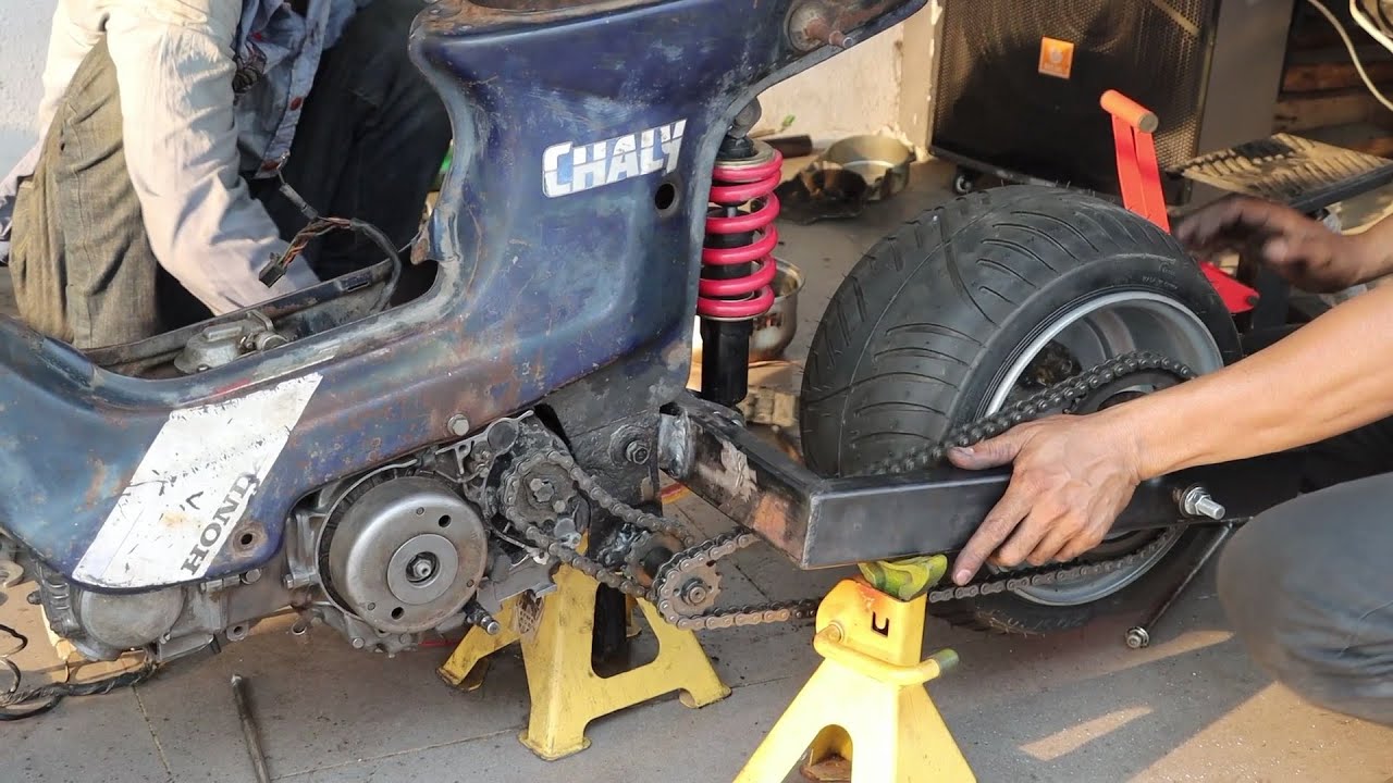 Amazing DIY Invention! Full Vidoes Tranform Chally Motor to Big Type ...