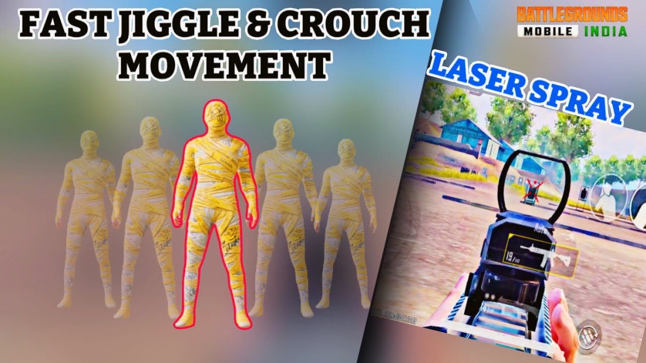 FAST and SMOOTH JIGGLE & CROUCH MOVEMENT AND Laser Spray ( TIPS AND ...