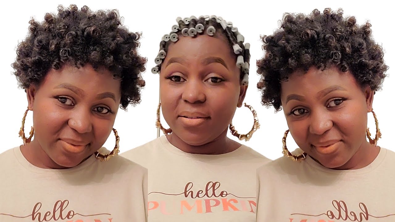 Gray Perm Rods On Natural Hair / Gray Perm Rod Results / beautiful ...