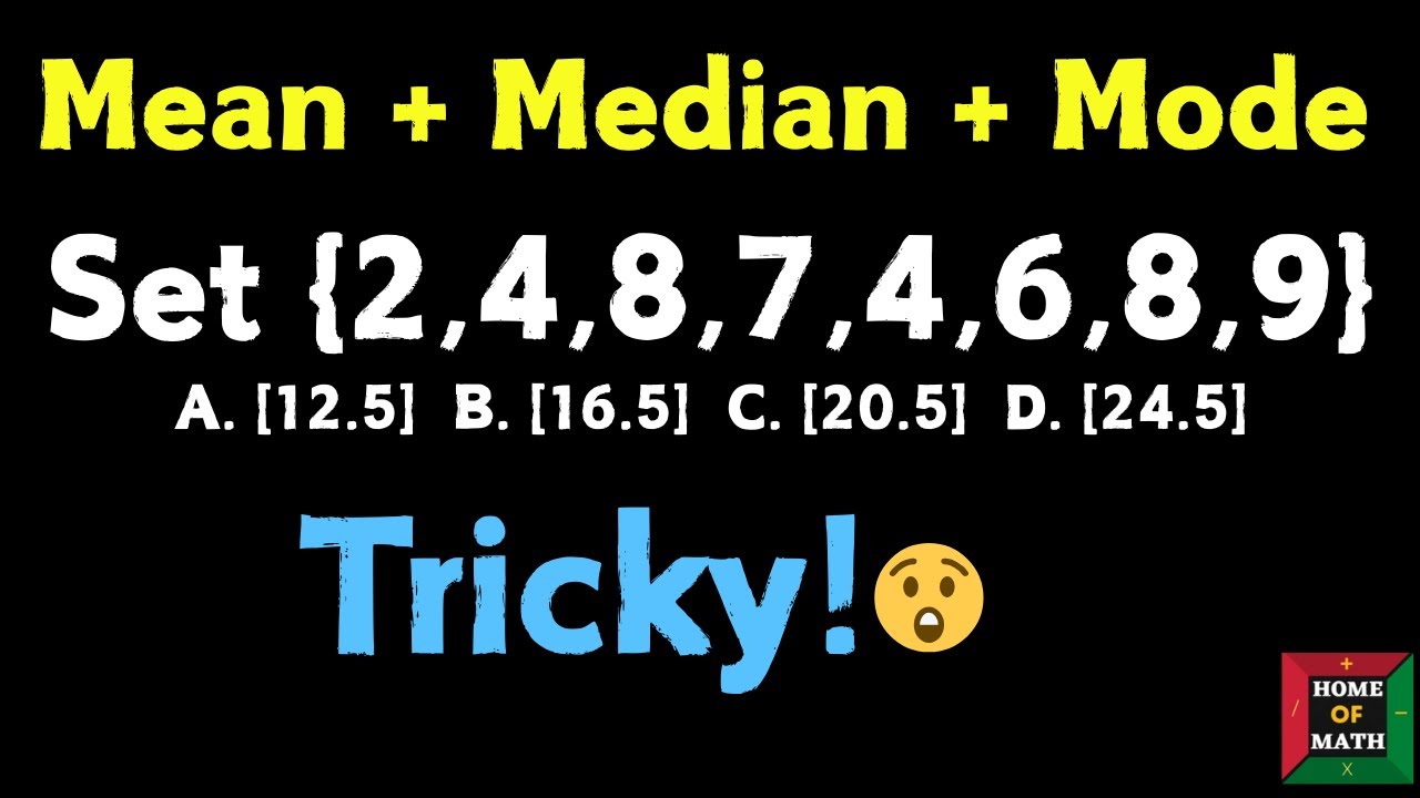 Mean + Median + Mode in One Math Puzzle! | Can You Crack It? - YouTube