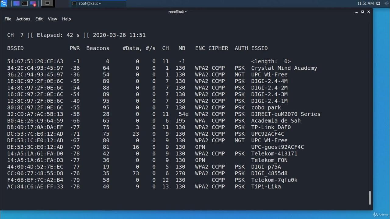 Sniffing Wireless Traffic using airodumpng | Master Wireless Packet Analysis - YouTube