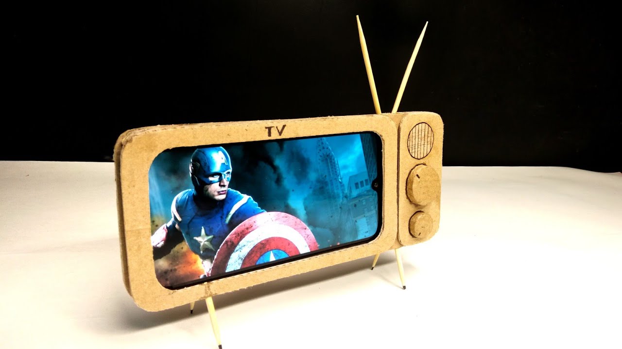 DIY Cardboard TV How To Make Mini Cardboard TV Easy Handmade Craft diy-cardboard-tv-how-to-make-mini-cardboard-tv-easy-handmade-craft