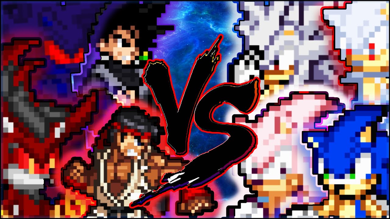 Nega Sonic Hell Reaper Shadow Goku Black Evil Ryu VS Sonic Frontiers ...