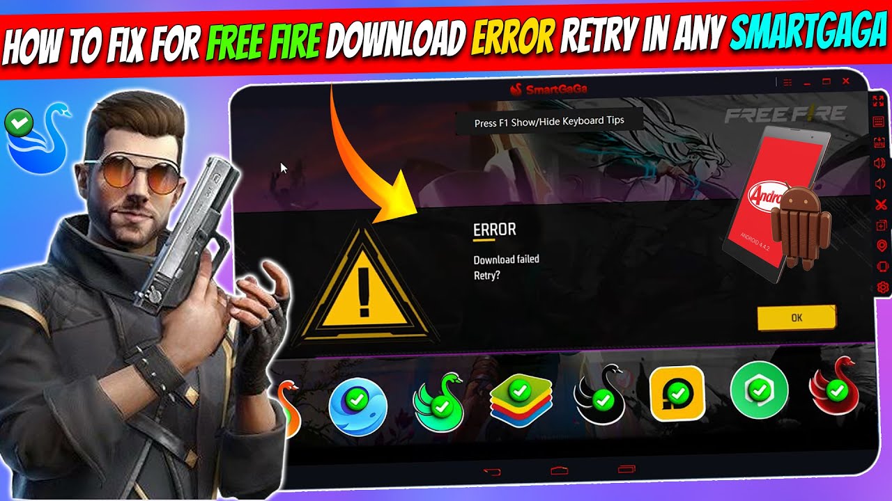 How To Fix for Free Fire Download Error Retry in Any SmartGaGa Version ...