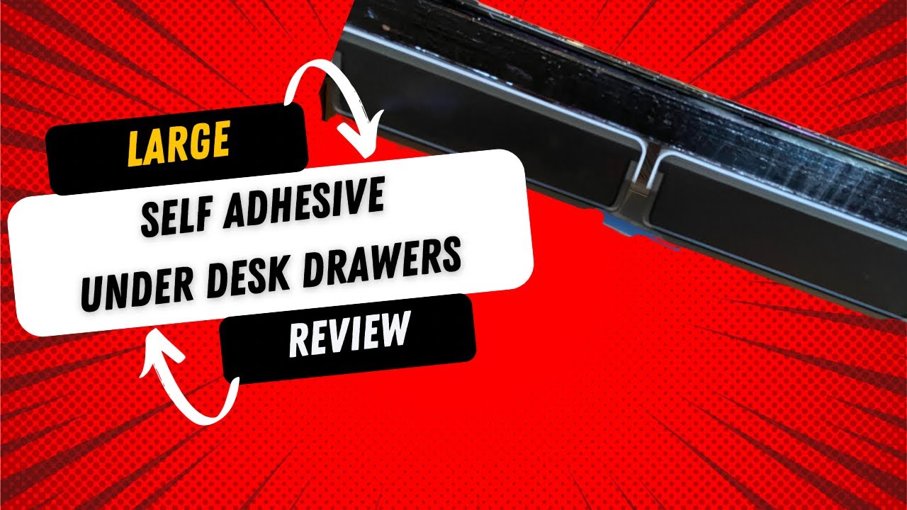 Large Self adhesive under desk drawer - YouTube