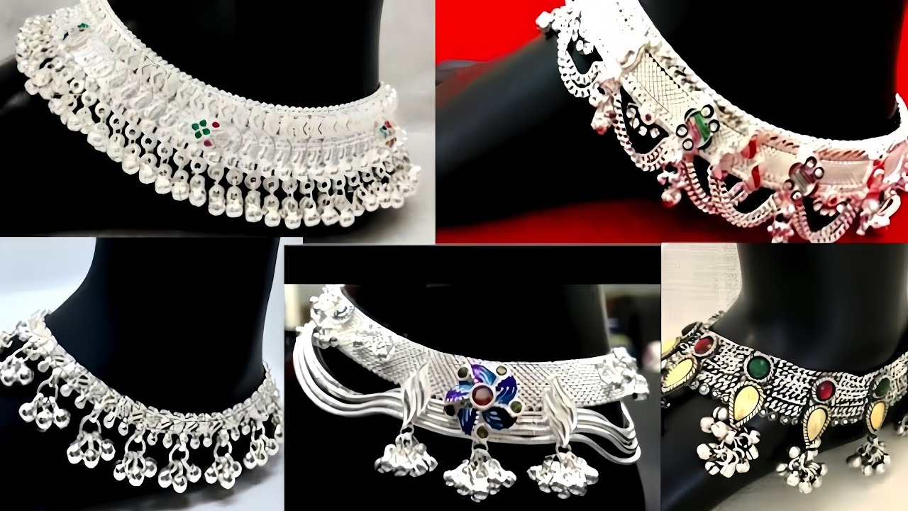 Beautiful Silver Payal Designs for Women, Latest Trendy Anklets 2025 ...