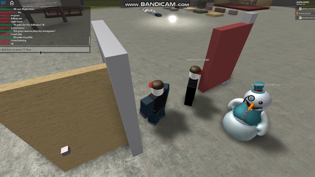 PLAYING ROBLOX WITH..........CAKEHUNTERMAN - YouTube