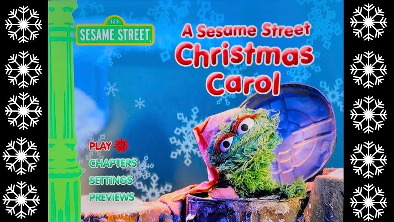 Sesame Street A SESAME STREET CHRISTMAS CAROL DVD Menu Walkthrough ...