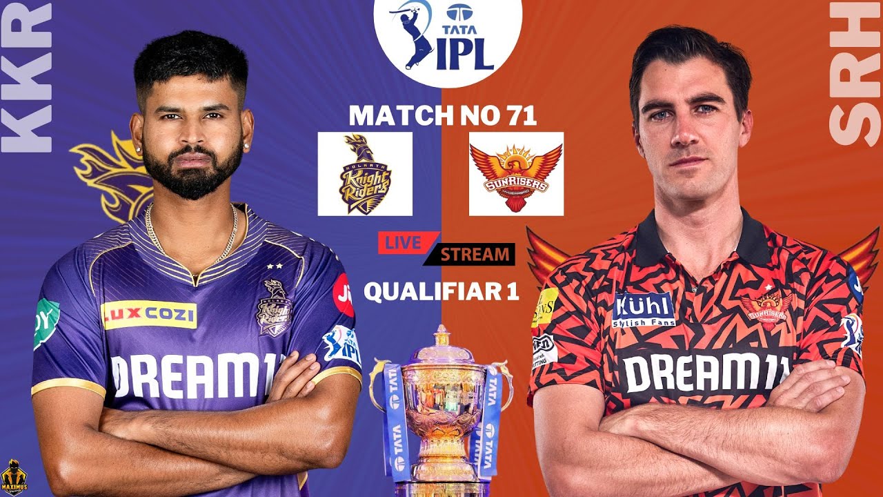 【🔴LIVE】TATA IPL 2k24 Qualifier 1 Match Between KKR💜Vs SRH🧡| Vaanga Try ...