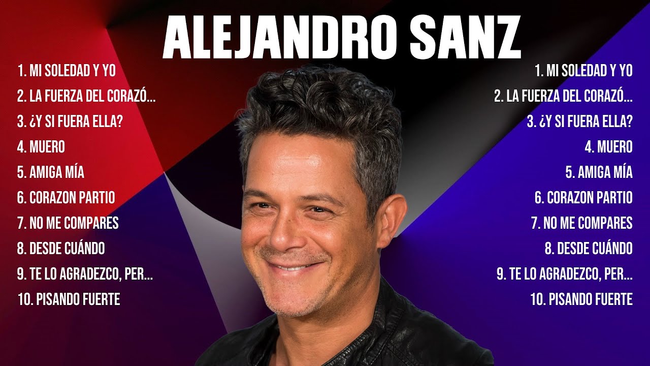 Alejandro Sanz ~ 10 Grandes Exitos, Mejores Éxitos, Mejores Canciones - YouTube