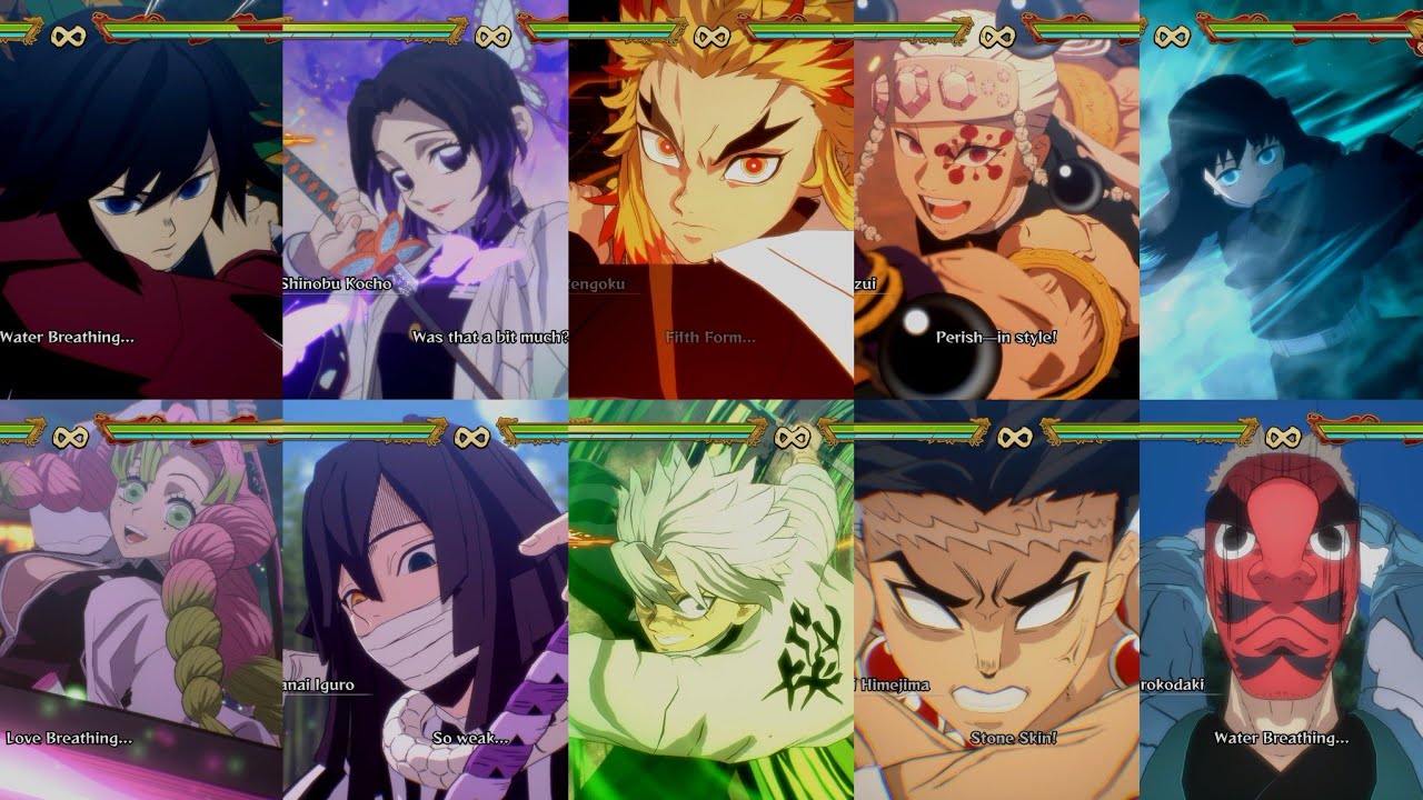 All Hashiras Ultimate Art & Awakeings - Demon Slayer The Hinokami ...