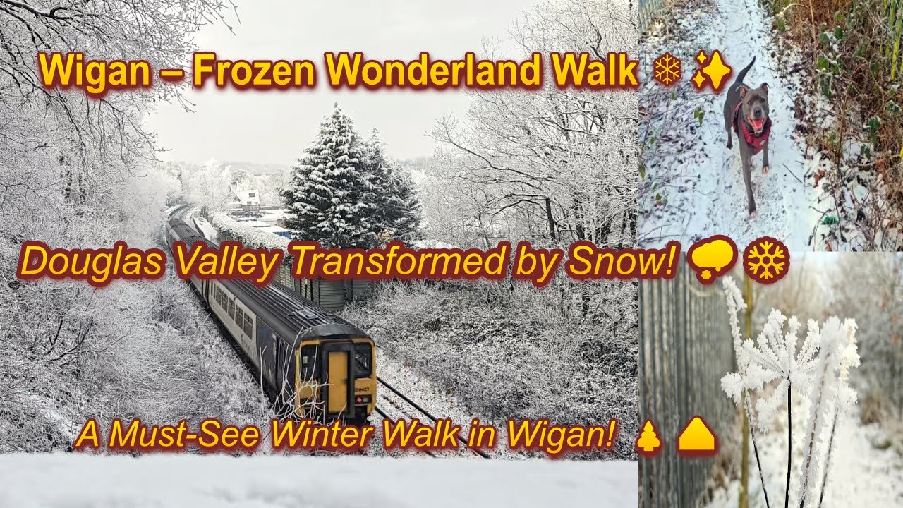 Frozen Douglas Valley – A Scenic Winter Walk in Wigan ️ - YouTube
