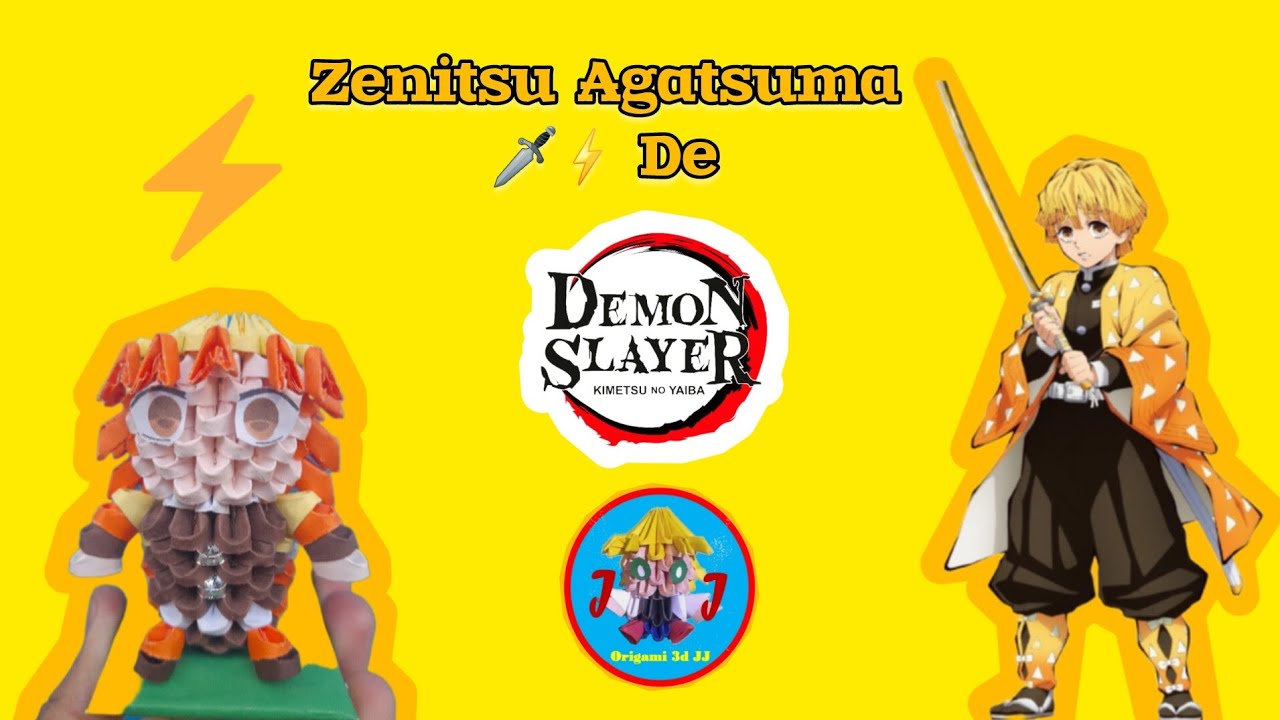 Como Hacer A ZENITSU AGATSUMA 🗡⚡️ De DEMON SLSYER: KIMETSU NO YAIBA 👺 ...