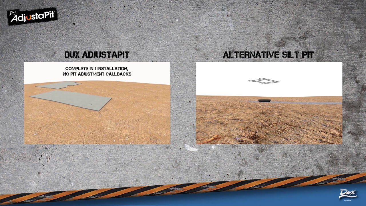 Dux AdjustaPit® installation vs an alternative silt pit - YouTube