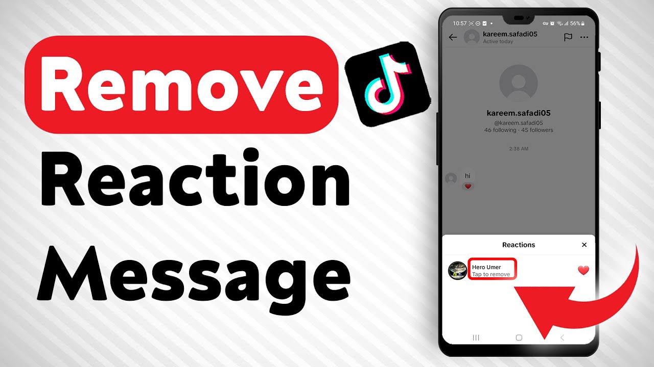 How To Remove A Reaction To A Message In TikTok's Inbox - YouTube