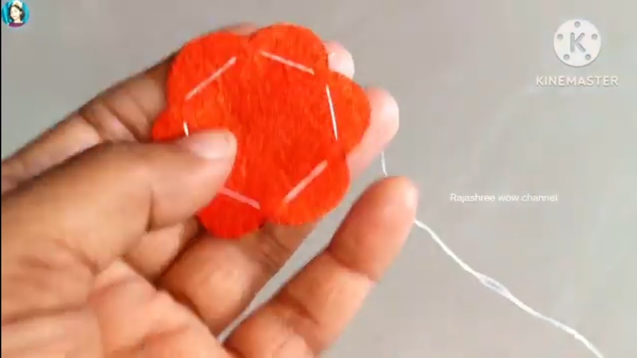 DIY/Felt paper flower tutorial/Hair accessories making/Art & Craft ...