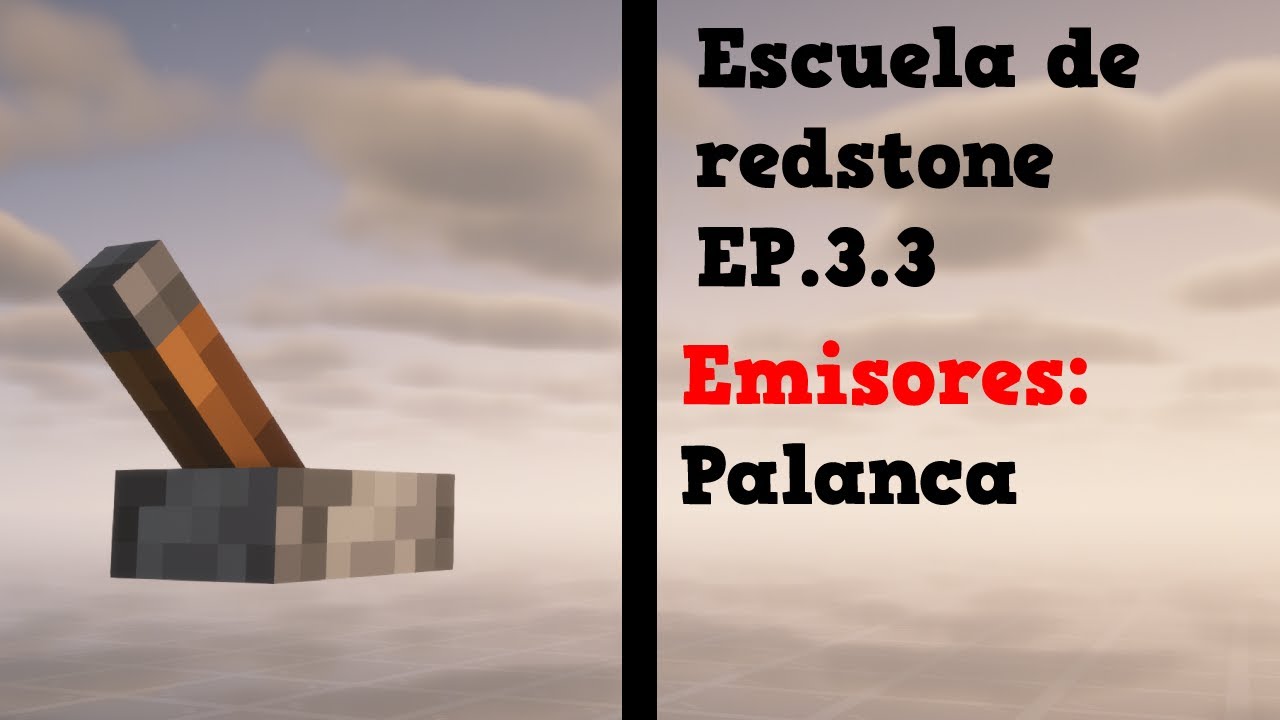 Escuela de Redstone🔴- Ep3.3: Emisores: Palanca - Minecraft Tecnico ...