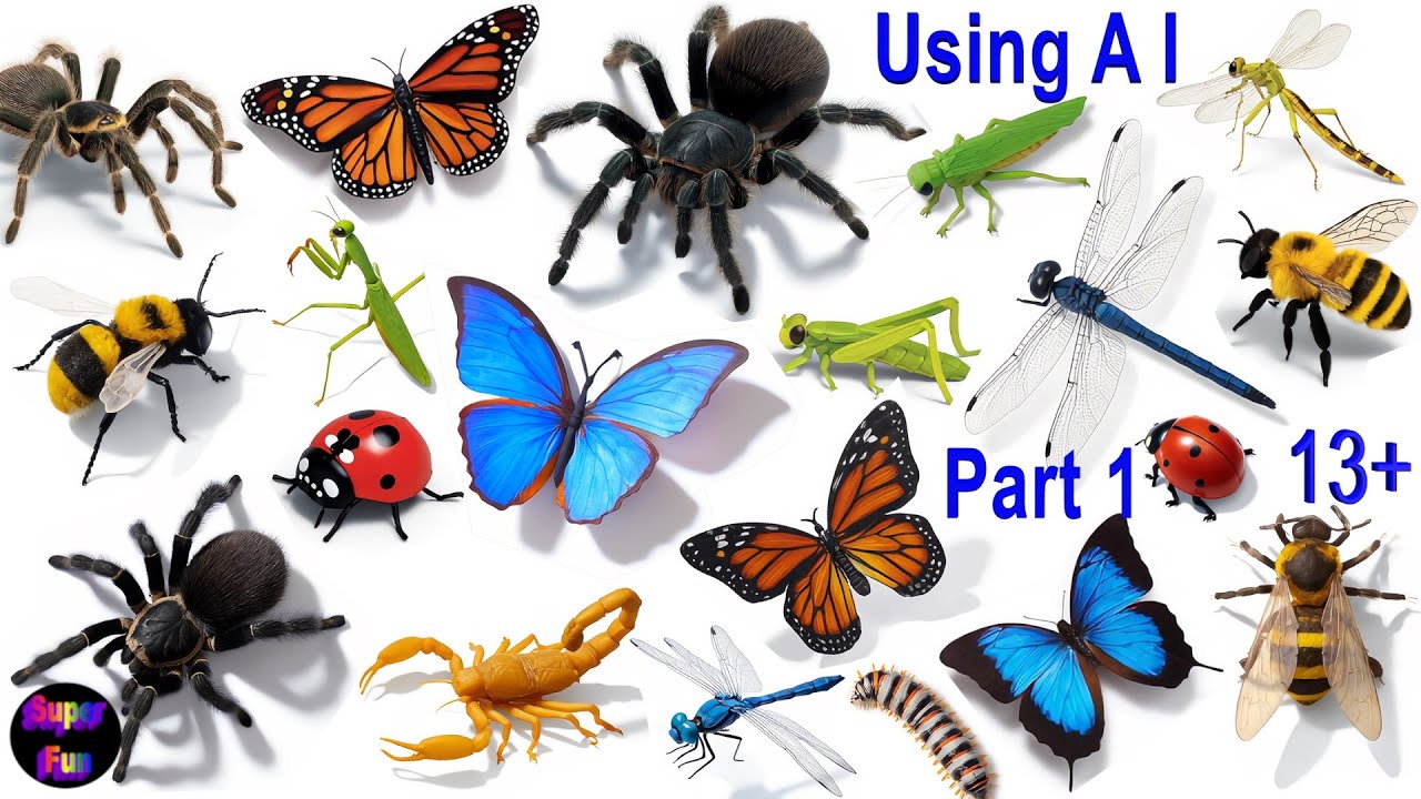 Insects and Arachnids - Creepy, Crawly, using AI: Exploring Insects ...