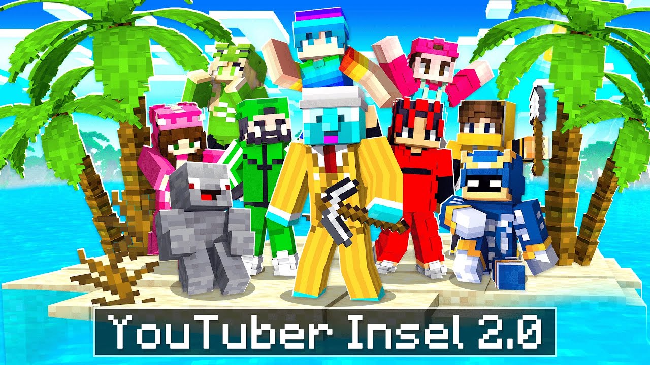 MEIN 1. TAG AUF DER YOUTUBER INSEL 2.0! - Minecraft - YouTube