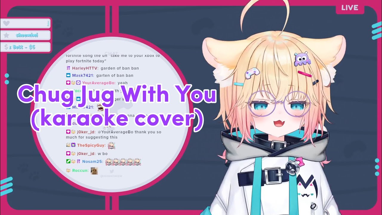 MinikoMew sings Chug Jug With You by Leviathan - YouTube