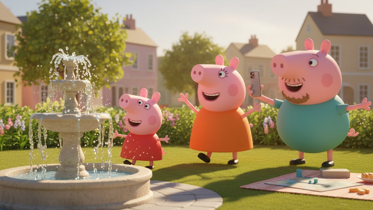 Daddy Pig and Mommy Pig Smile Watching Peppa and George Play - YouTube